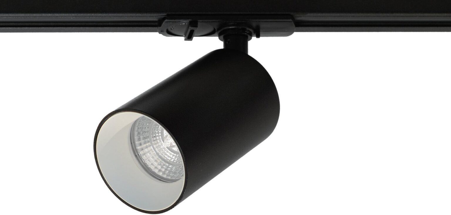 Oz spotskinne 4 spotter 2 meter - Sort/Gull - Th Thormodsen Jr AS