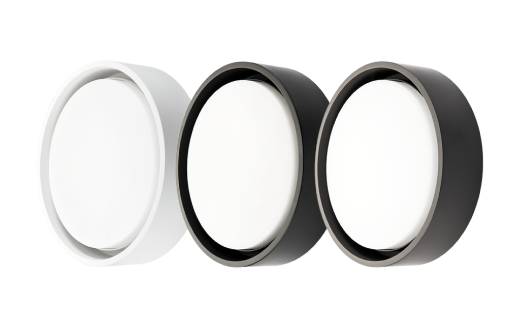 Frame round vegg/taklampe 7W 3000 Kelvin IP66 Dimbar - Grafitt - Th ...